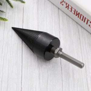 Cabilock Firewood Log Splitter Drill Bit Wood Splitter Cone Drill Bits Heavy Duty Drill Screw Cone Driver for Hand Drill 32mm