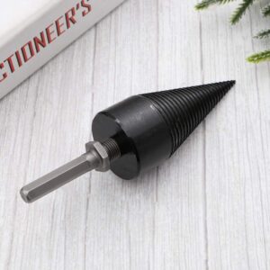 Cabilock Firewood Log Splitter Drill Bit Wood Splitter Cone Drill Bits Heavy Duty Drill Screw Cone Driver for Hand Drill 32mm