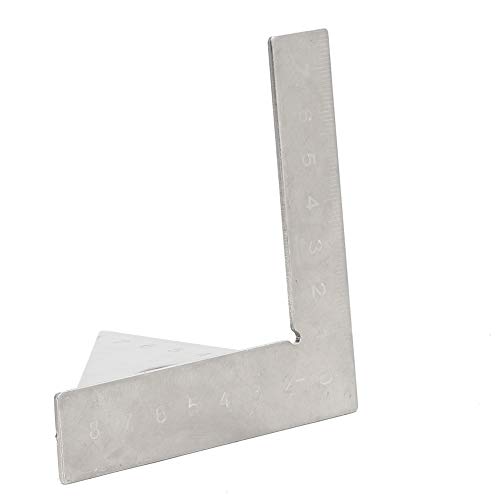 Square Layout Miter Triangular Ruler, Stainless Steel 90° 45° Mitre Angle Measuring Template Tool Carpenter's Layout Ruler Gauge