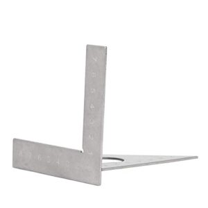 Square Layout Miter Triangular Ruler, Stainless Steel 90° 45° Mitre Angle Measuring Template Tool Carpenter's Layout Ruler Gauge