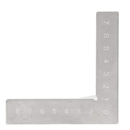 Square Layout Miter Triangular Ruler, Stainless Steel 90° 45° Mitre Angle Measuring Template Tool Carpenter's Layout Ruler Gauge