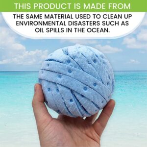 Scum and Oil Absorbing Mesh Super Balls - Absorbs Scum from Pools, Spas and Hot Tubs - 2 Pack