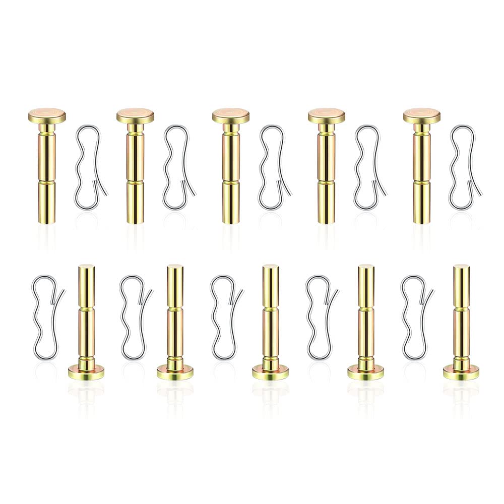 Ohoho 10Pack 738-04124A Shear Pins & 714-04040 Bowtie Cotter Pin - Compatible with MTD / CUB &Troy-bilt Craftsman 738-04124A 738-04124 938-04124 714-04040 7188389 80-749 780-242 Snow Throwers