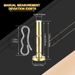 Ohoho 10Pack 738-04124A Shear Pins & 714-04040 Bowtie Cotter Pin - Compatible with MTD / CUB &Troy-bilt Craftsman 738-04124A 738-04124 938-04124 714-04040 7188389 80-749 780-242 Snow Throwers