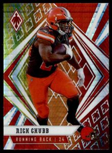 football nfl 2020 panini phoenix fire burst #59 nick chubb browns