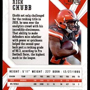 Football NFL 2020 Panini Phoenix Fire Burst #59 Nick Chubb Browns