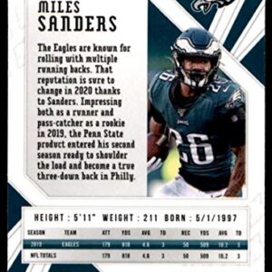 Football NFL 2020 Panini Phoenix Fire Burst #75 Miles Sanders Eagles