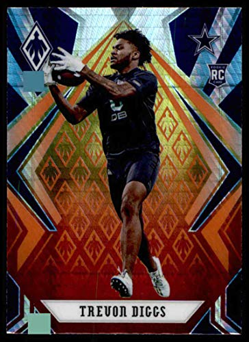 Football NFL 2020 Panini Phoenix Fire Burst #165 Trevon Diggs RC Cowboys