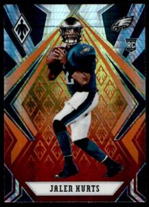 football nfl 2020 panini phoenix fire burst #114 jalen hurts rc eagles