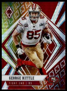 football nfl 2020 panini phoenix fire burst #84 george kittle 49ers