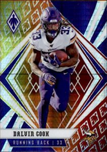 2020 panini phoenix fire burst #70 dalvin cook minnesota vikings football card