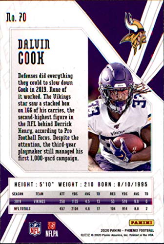 2020 Panini Phoenix Fire Burst #70 Dalvin Cook Minnesota Vikings Football Card