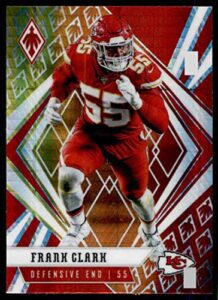 football nfl 2020 panini phoenix fire burst #48 frank clark chiefs