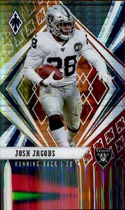 2020 panini phoenix fire burst #76 josh jacobs las vegas raiders football card