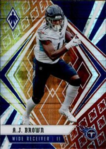 2020 panini phoenix fire burst #57 a.j. brown tennessee titans football card