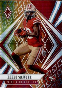 2020 panini phoenix fire burst #83 deebo samuel san francisco 49ers football cardq