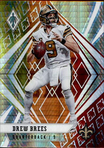 2020 Panini Phoenix Fire Burst #10 Drew Brees New Orleans Saints Football Card