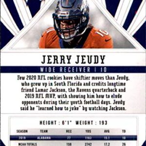 2020 Panini Phoenix Fire Burst #105 Jerry Jeudy Denver Broncos Rookie Football Card