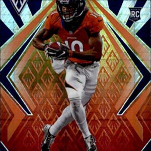 2020 Panini Phoenix Fire Burst #105 Jerry Jeudy Denver Broncos Rookie Football Card