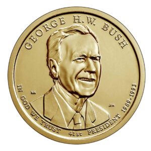 2020 P, D 2 Coin - George H.W. Bush Presidential Uncirculated