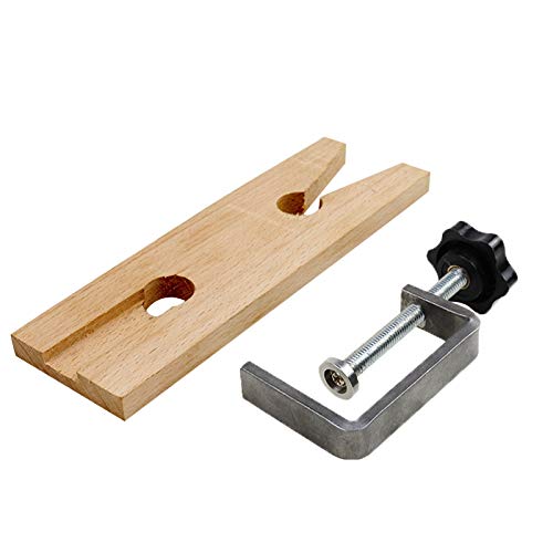 HIPOGT Bench Pin Clamp Set V-Slot for Workbench Wooden Jewelry Clamp Tool