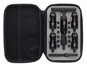 wheeler f.a.t. stix with 12 screwdriver bits, 5 torque limiters, and storage case for firearm building and maintenance