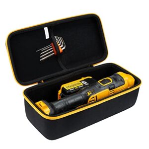 khanka hard travel case replacement for dewalt 20v max right angle cordless drill/driver dcd740c1 / dcd740b