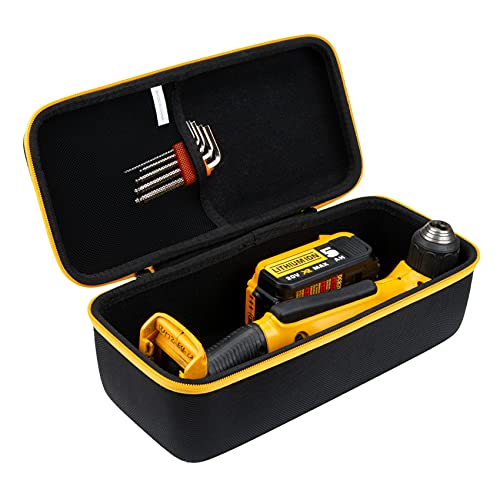 Khanka Hard Travel Case Replacement for DEWALT 20V MAX Right Angle Cordless Drill/Driver DCD740C1 / DCD740B