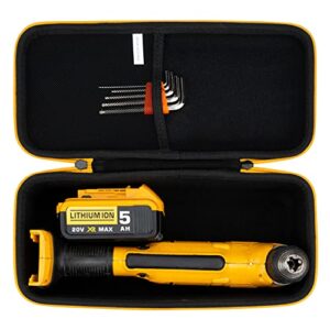 Khanka Hard Travel Case Replacement for DEWALT 20V MAX Right Angle Cordless Drill/Driver DCD740C1 / DCD740B