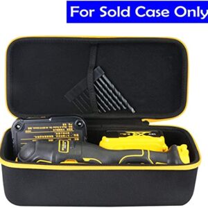 Khanka Hard Travel Case Replacement for DEWALT 20V MAX Right Angle Cordless Drill/Driver DCD740C1 / DCD740B