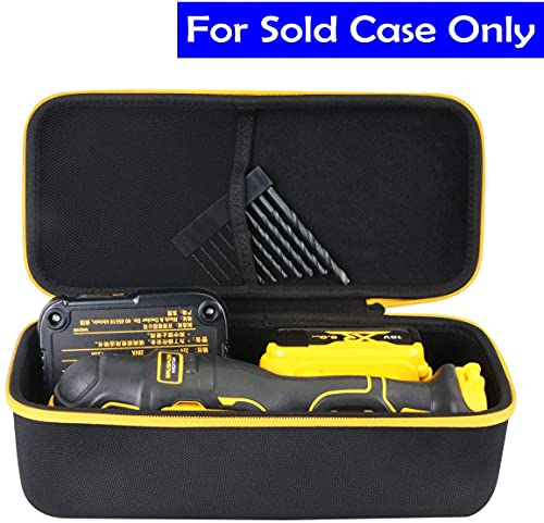 Khanka Hard Travel Case Replacement for DEWALT 20V MAX Right Angle Cordless Drill/Driver DCD740C1 / DCD740B