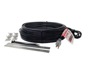 heatizon guttermelt 9 watts per foot roof & gutter snow deicing cable kit (70 feet)