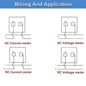 Fielect AC 0-300A Analog Current Panel 6L2 Amp Ammeter Gauge Meter 1.5 Accuracy for Auto Circuit Measurement Tester