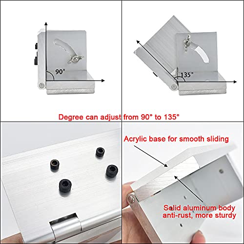 SCOTTCHEN Belt Grinder Knife Sharpener Jig Knives Sharpening Locator Tool Aluminum for Belt Sander Machine