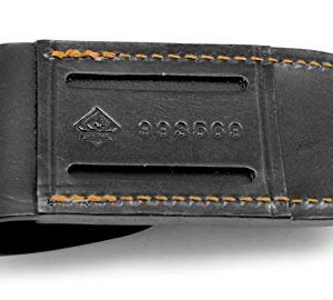 Puma German Black Leather Belt Pouch/Sheath for Folding Knives (5" Folder)