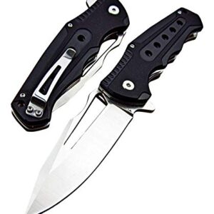 VORTEK Everyday Carry Ball Bearing Pivot System Fast Open EDC Folding Pocket Knife: 8Cr13MOV Stainless Steel Blade, Tough G10 Handles