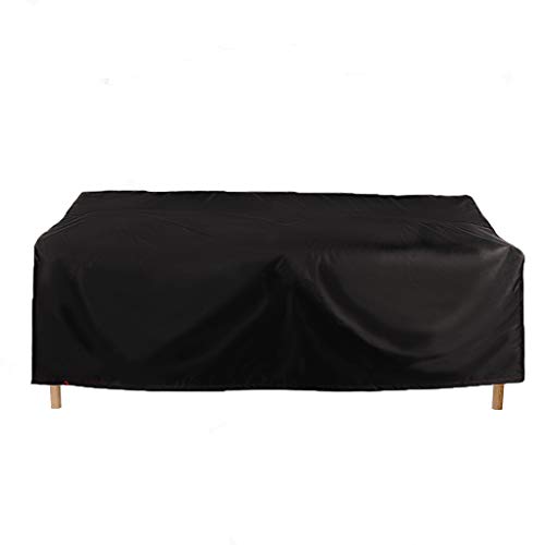 Patio Sofa Cover, Durable Water Resistant Outdoor Indoor Furniture Cover with Upgrade Air Vent Black 84x37x35in