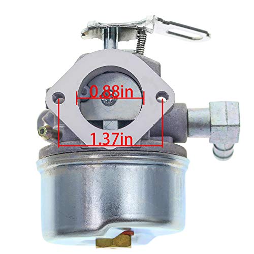 MOTOALL Carburetor for Tecumseh 632107A 632107 640084B 640084A TORO 521 SnowBlower HSK40, HSK50,HS50 LH195SP - Tecumseh 632107 Carb With Gasket