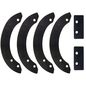 pro-parts 06720-v10-030 replacement rubber paddle set for honda hs520 hs720 hs520k1 snowblower