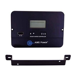 AIMS Power Flush Mount 10 Amp Solar Charge Controller 12/24V PWM