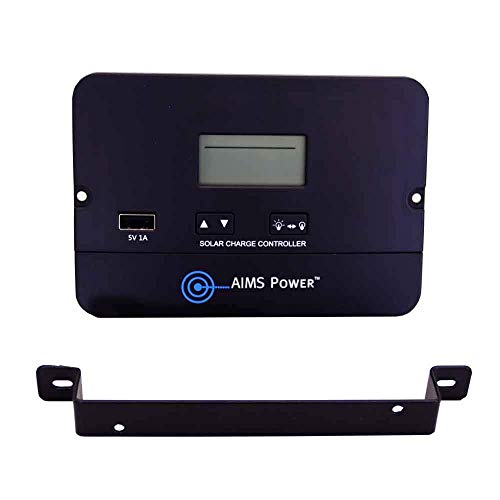 AIMS Power Flush Mount 10 Amp Solar Charge Controller 12/24V PWM