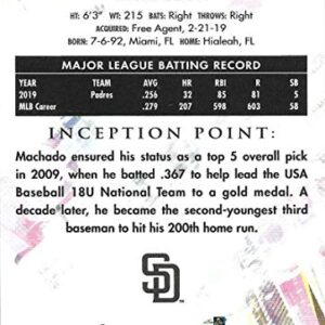 2020 Topps Inception #65 Manny Machado San Diego Padres Baseball Card