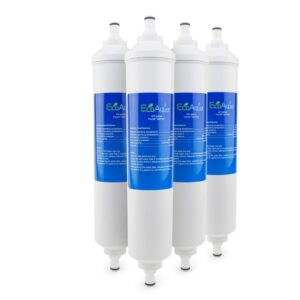 ecoaqua replacement for ge gxrtqr inline filter, 4-pack