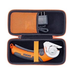 co2crea hard case replacement for worx wx082l wx081l 4v zipsnip cordless electric scissors