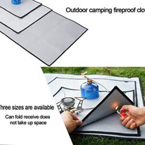 Fire Pit Mat for Deck Fireproof, Outdoor Wood Stove Hearth Pads, Camping BBQ Mat with Fire Retardant Material to Protect Your Deck Patio Lawn Campsite from Fire Burn