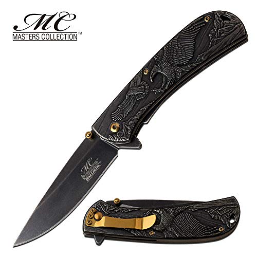 8" American Bald Eagle Patriot Military Pocket Stainless Steel Blade Folding Knife Sport