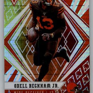 2020 Panini Phoenix Fanatics Exclusive Fire Burst Football #60 Odell Beckham Jr. Cleveland Browns Official NFL Trading Card from Panini America in Raw (NM or Better) Condition