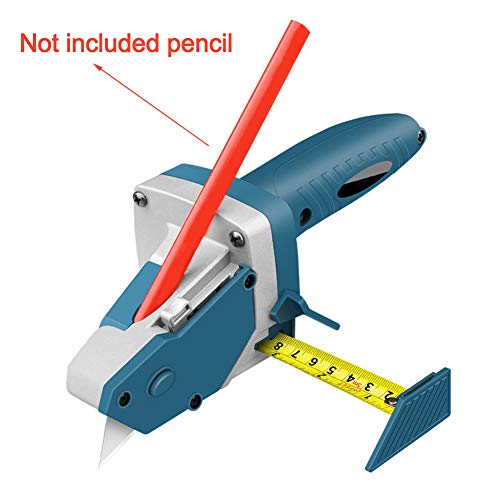 PUXING Gypsum Board Cutting Device, All-in-one Drywall Cutting Hand Tool with Measuring Tape and Utility Knif e, Measure and Mark Wood for Measure, Mark and Cut Drywall, Wood, etc