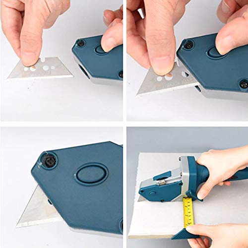 PUXING Gypsum Board Cutting Device, All-in-one Drywall Cutting Hand Tool with Measuring Tape and Utility Knif e, Measure and Mark Wood for Measure, Mark and Cut Drywall, Wood, etc