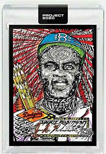 2020 Topps Baseball Project 2020#299 Jackie Robinson Brooklyn Dodgers Artist JK5 1952 Topps Official MLB Trading Card (Stock Photo Used, New Encased)